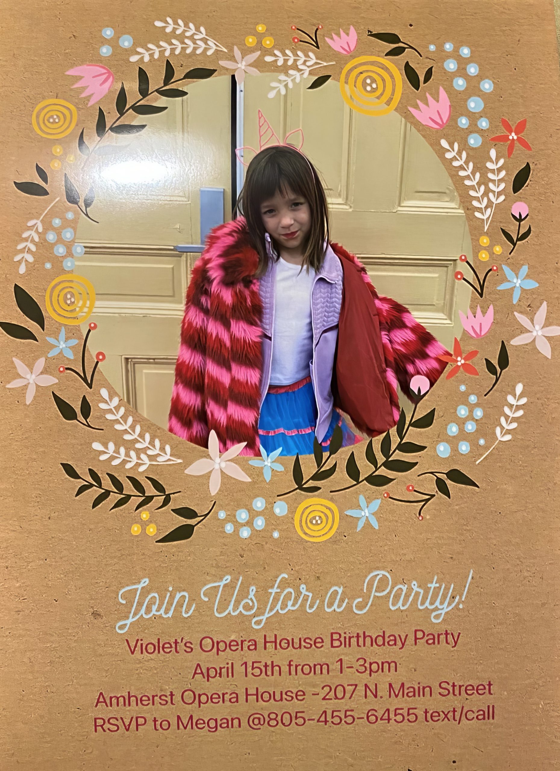 Violet’s Opera House Birthday Party – Amherst Opera House Company